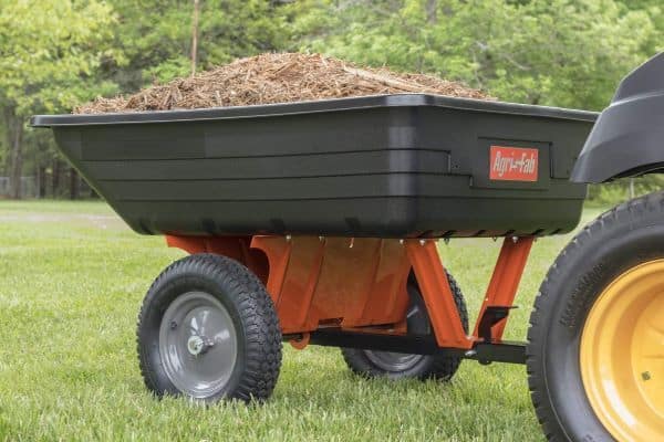 Agri-Fab Ride on Lawnmower Towed Poly Cart Trailer -10 Cubic Foot / 295kg